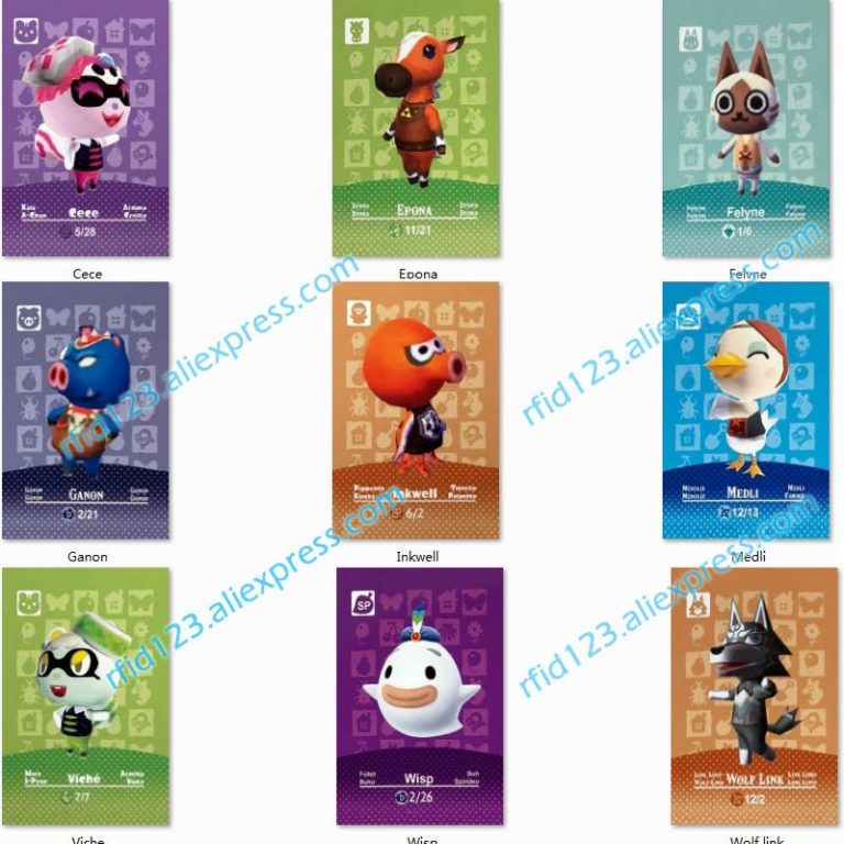Animal Crossing Cards Special Edition 9 Cards | RFID Card, RFID Tag ...
